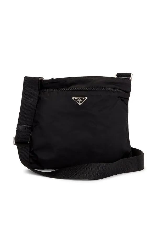 Prada Tessuto Messenger Bag - Black