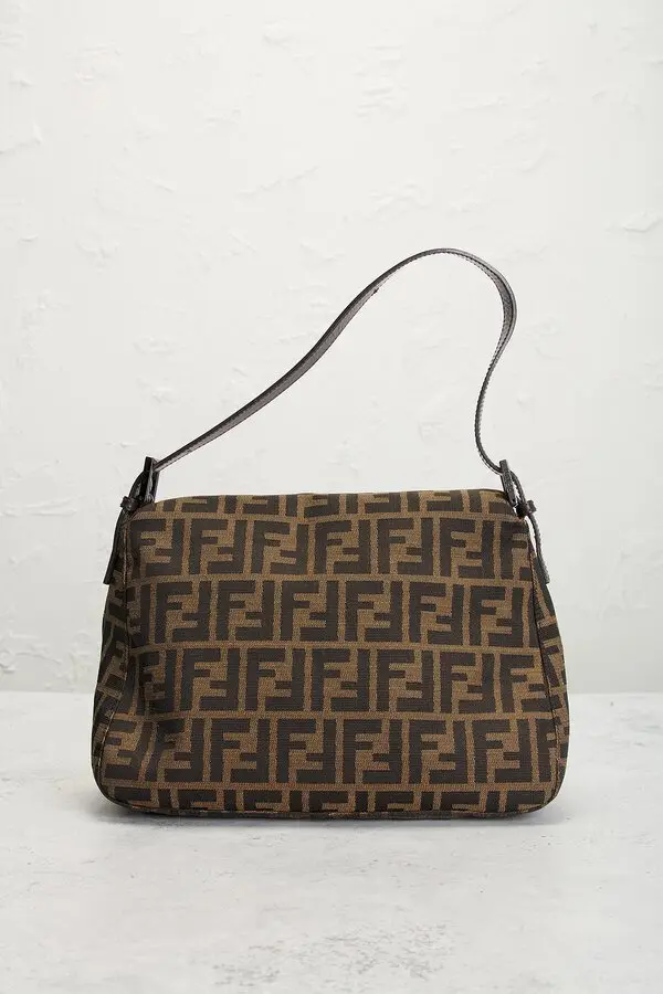 Fendi Zucca Mama Baguette Shoulder Bag
