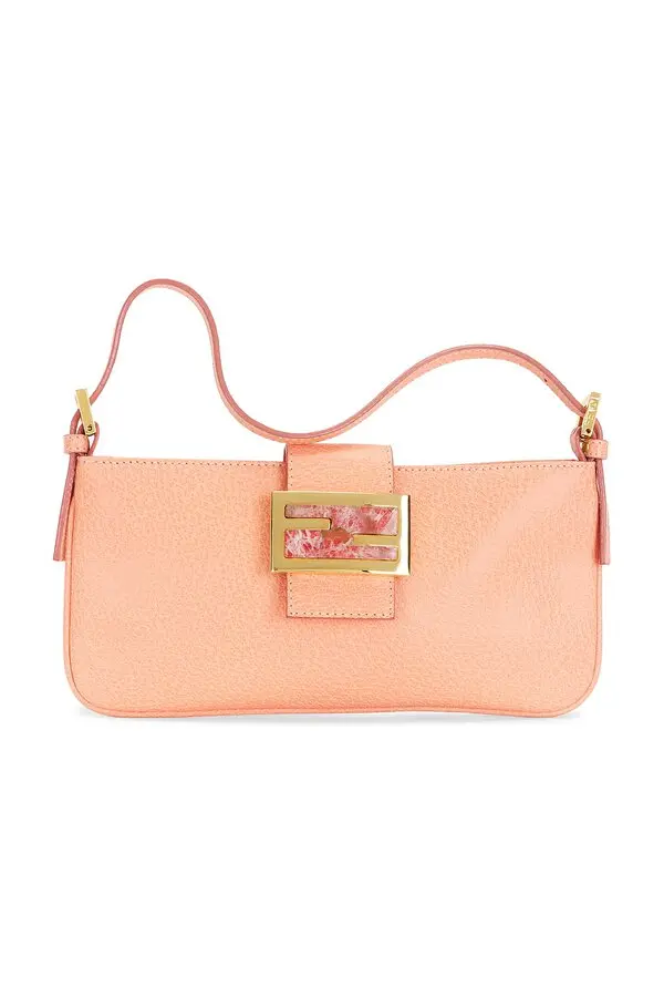 Fendi Baguette Pochette Shoulder Bag - Peach