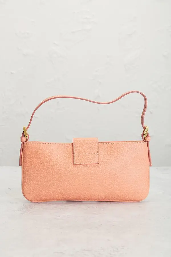 Fendi Baguette Pochette Shoulder Bag - Peach