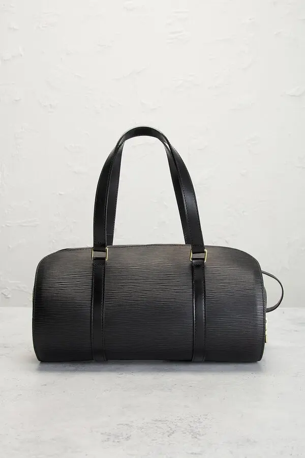 LOUIS VUITTON Epi Soufflot Handbag & Mini Set - Black
