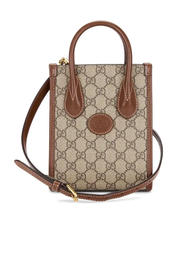 Gucci Retro Interlocking G Mini Tote Bag - Neutral