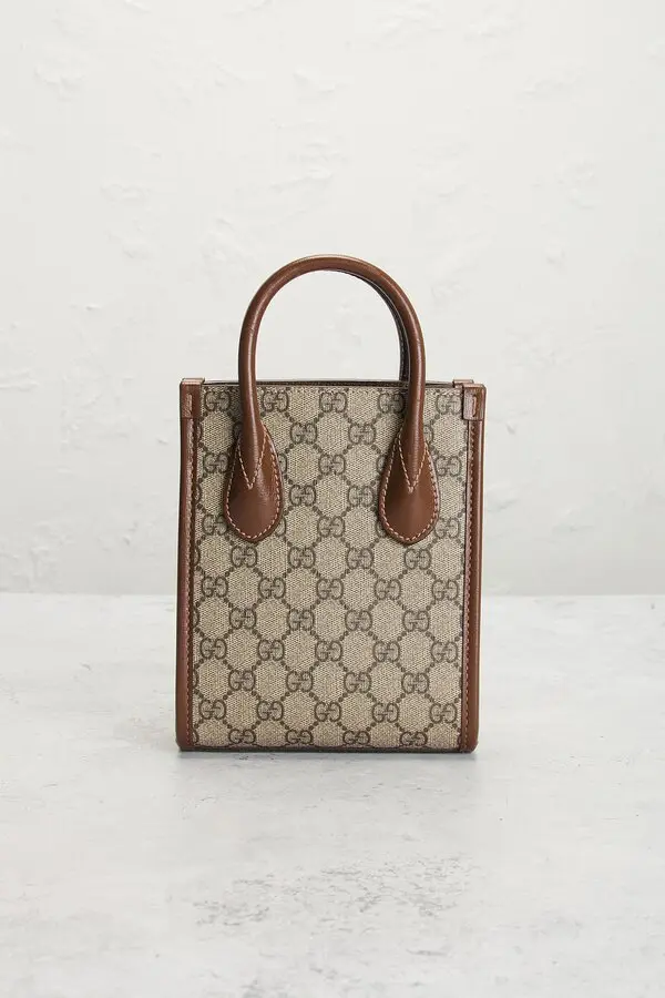 Gucci Retro Interlocking G Mini Tote Bag - Neutral
