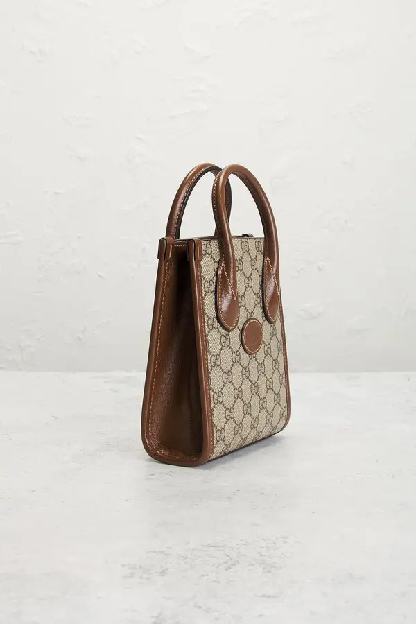 Gucci Retro Interlocking G Mini Tote Bag - Neutral