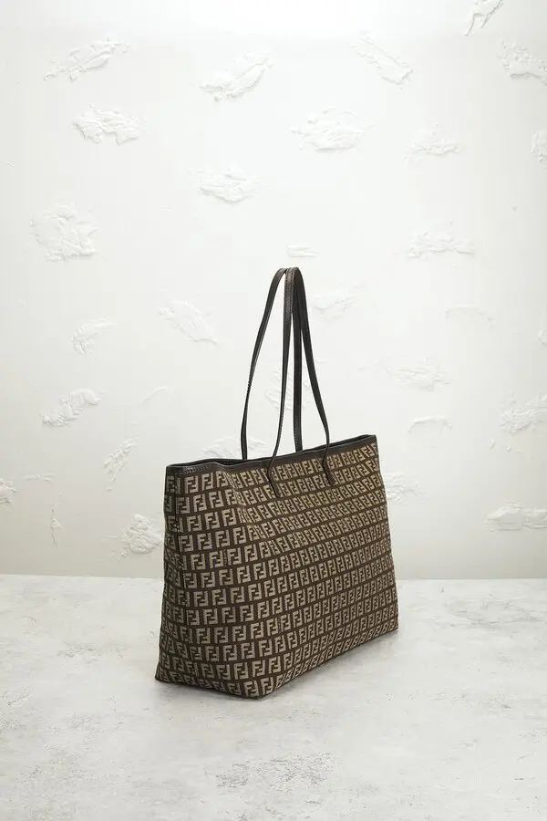 Fendi Zucca Roll Tote Bag