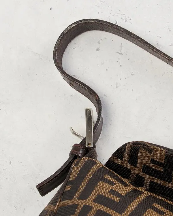 FWRD RENEW Fendi Zucca Shoulder Bag - Brown