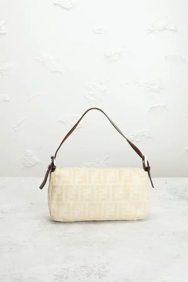 Fendi Zucca Monogram Canvas Shoulder Bag