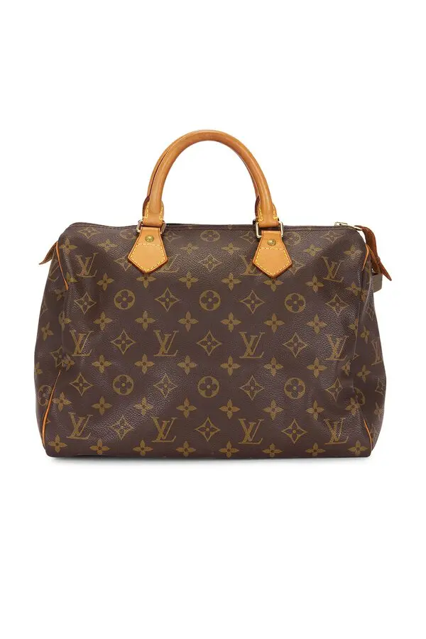 LOUIS VUITTON Monogram Speedy 30 Handbag - Brown
