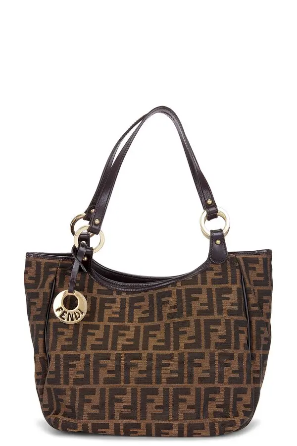 Fendi Zucca Canvas Chef Tote Bag - Brown