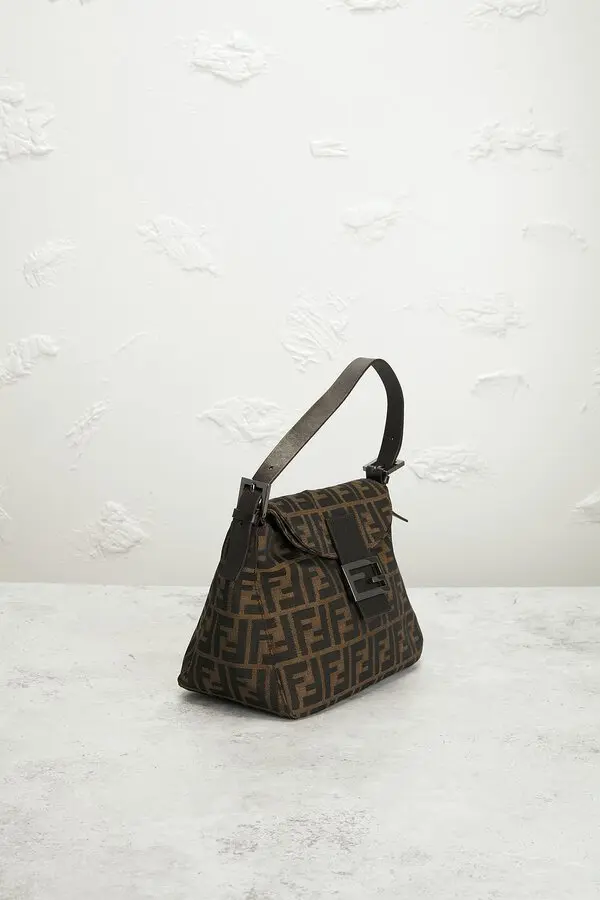 Fendi Zucca Hobo Bag - Brown