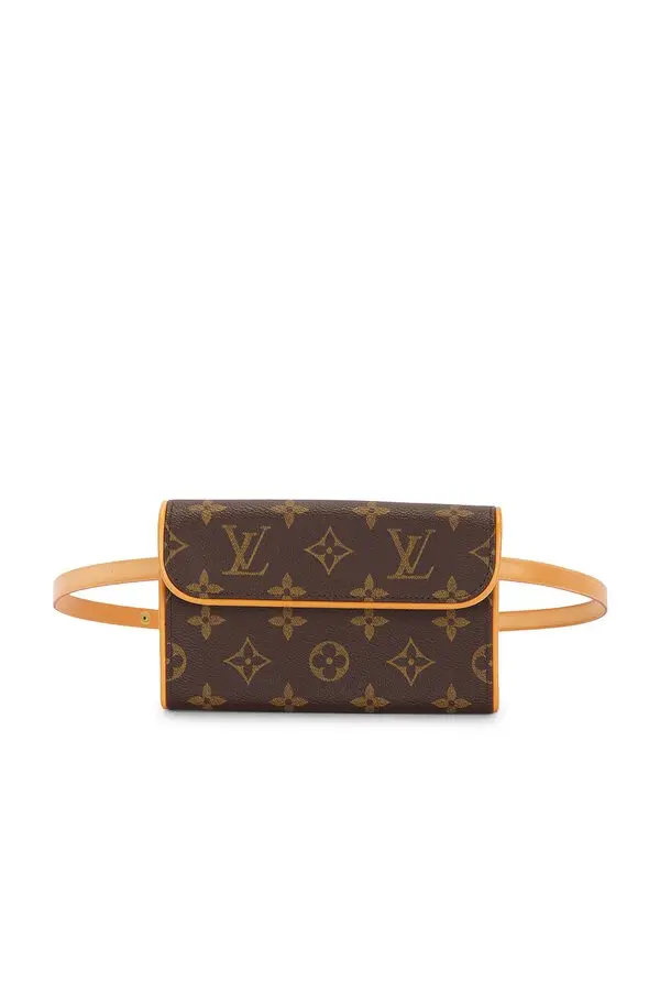 LOUIS VUITTON Monogram Florentine Pochette Belt Bag - Brown