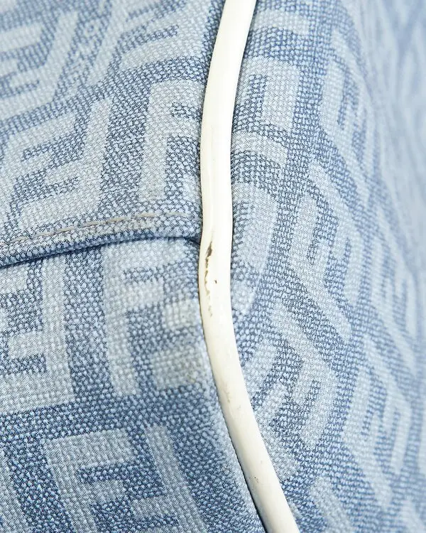 FWRD RENEW Fendi Zucchino Boston Bag - Blue