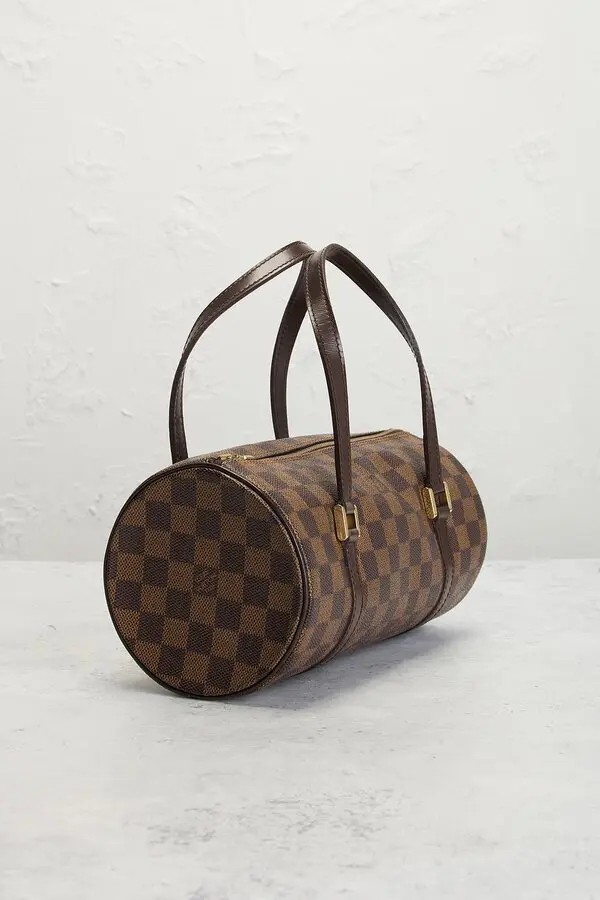 LOUIS VUITTON Damier Ebene Papillon 26 Handbag - Brown