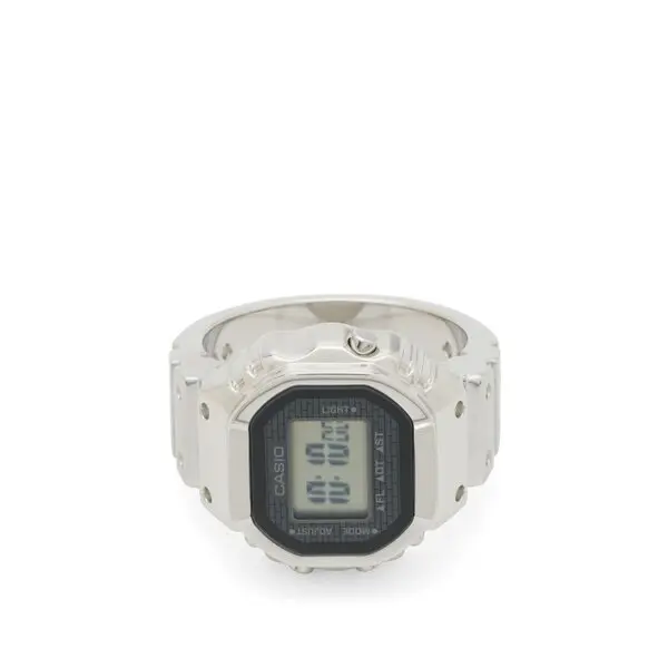 G-Shock Stainless Steel Ring Watch - Silver