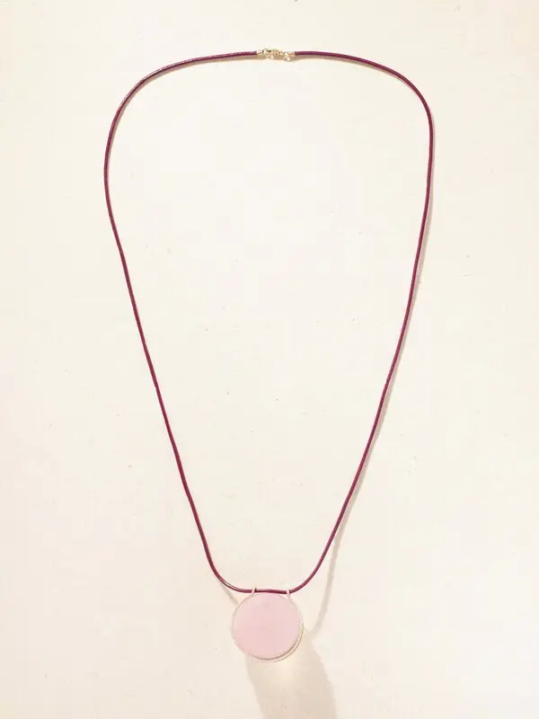 Marisa Klass 18k Gold, Diamond And Quartz Necklace