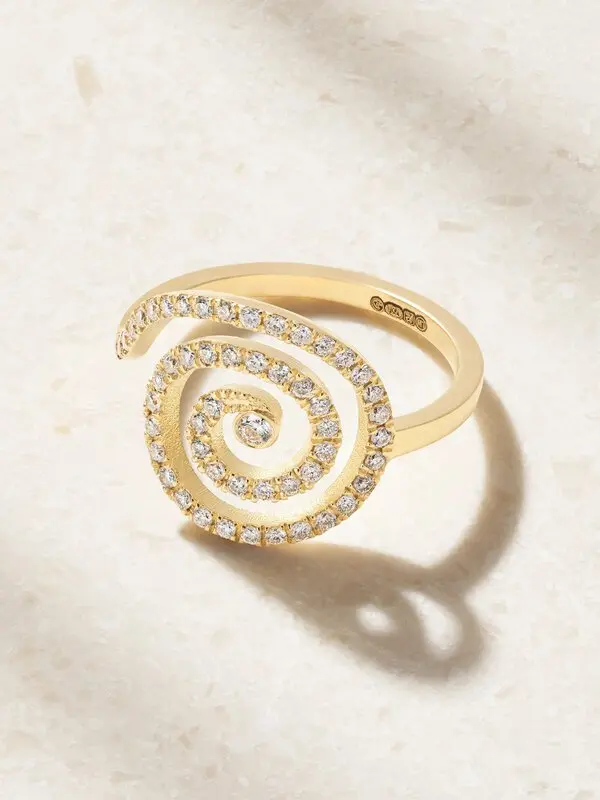 Ileana Makri Spira 18-karat Diamond Ring - Gold