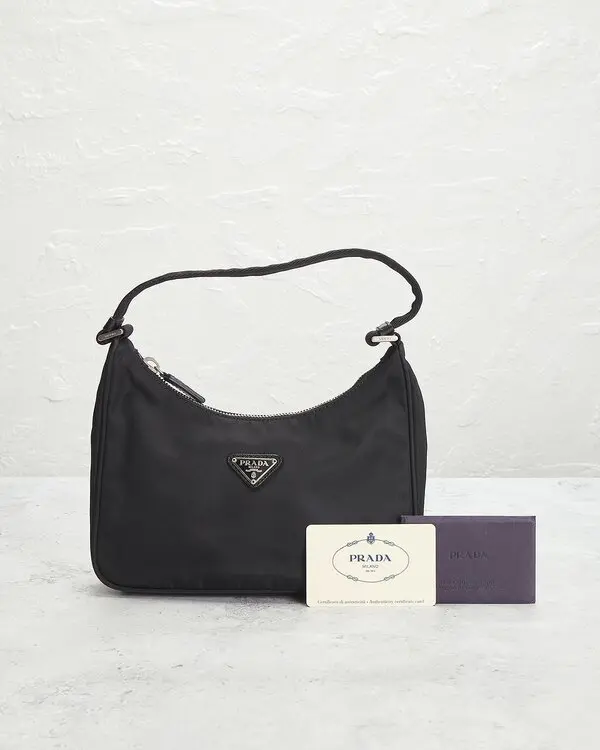 FWRD RENEW Prada Mini Re-edition 2000 Re-nylon Shoulder Bag