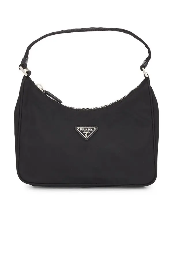 Prada Mini Re-edition 2000 Re-nylon Shoulder Bag - Black