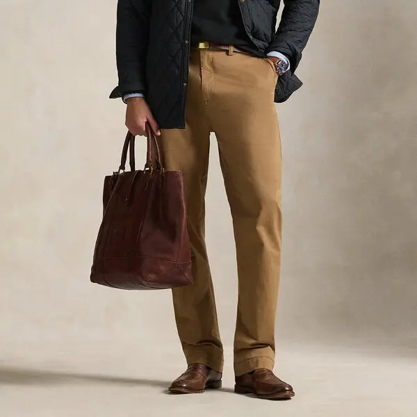 Ralph Lauren Stretch Classic Fit Chino Pant - Rustic Tan