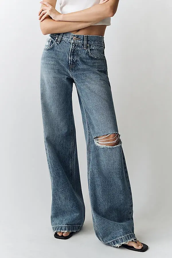 Hudson Jeans Rylee Low-rise Loose Wide-leg Jeans