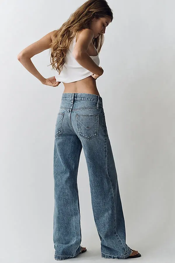 Hudson Jeans Rylee Low-rise Loose Wide-leg Jeans