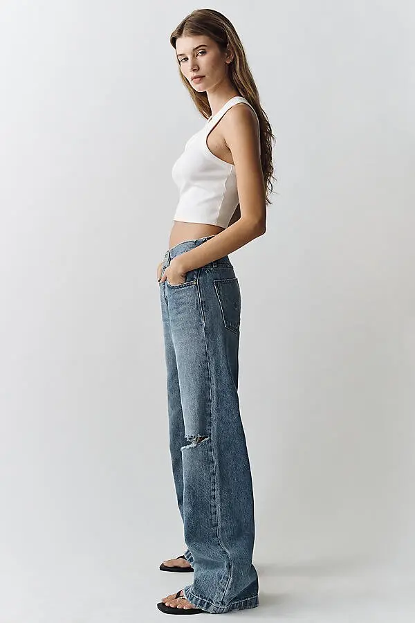 Hudson Jeans Rylee Low-rise Loose Wide-leg Jeans