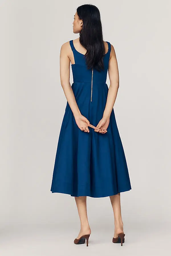 Maeve Sateen Midi Dress