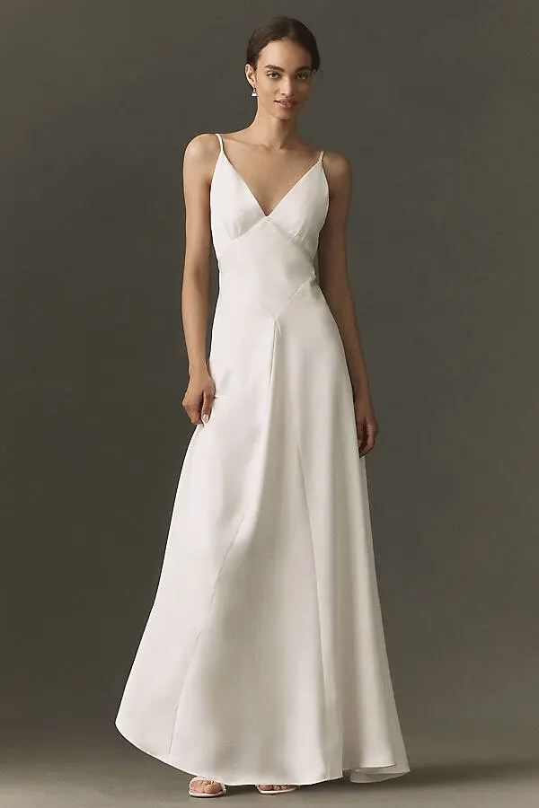 Bhldn Maxi Slip Dress - Gardenia