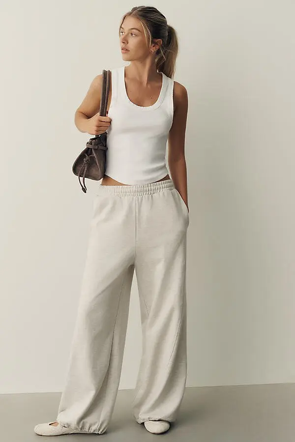Daily Practice Merva Barrel-leg Pants - Light Grey
