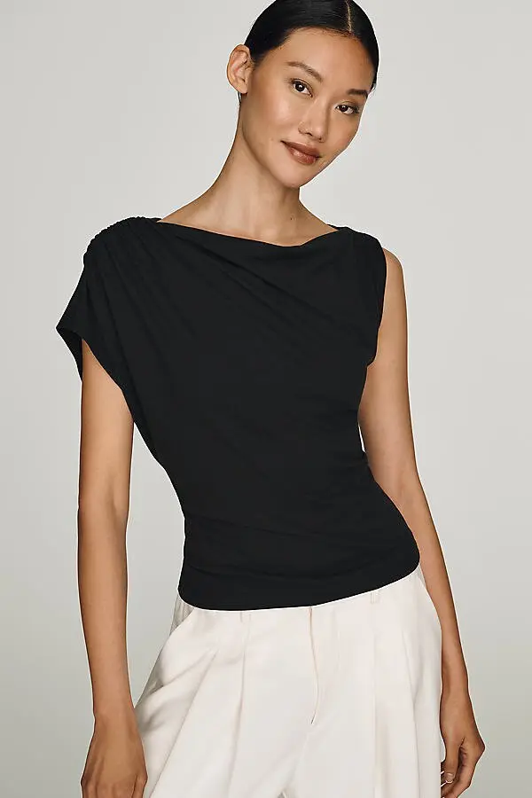 NATION LOS ANGELES Pietra Sleeveless Top - Black