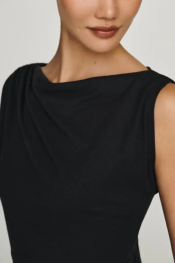 NATION LOS ANGELES Pietra Sleeveless Top - Black