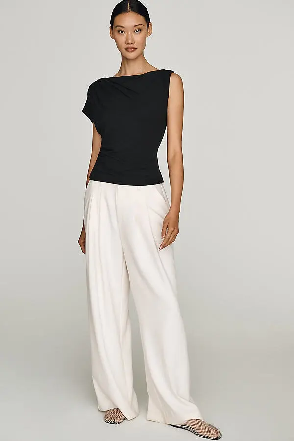 NATION LOS ANGELES Pietra Sleeveless Top - Black
