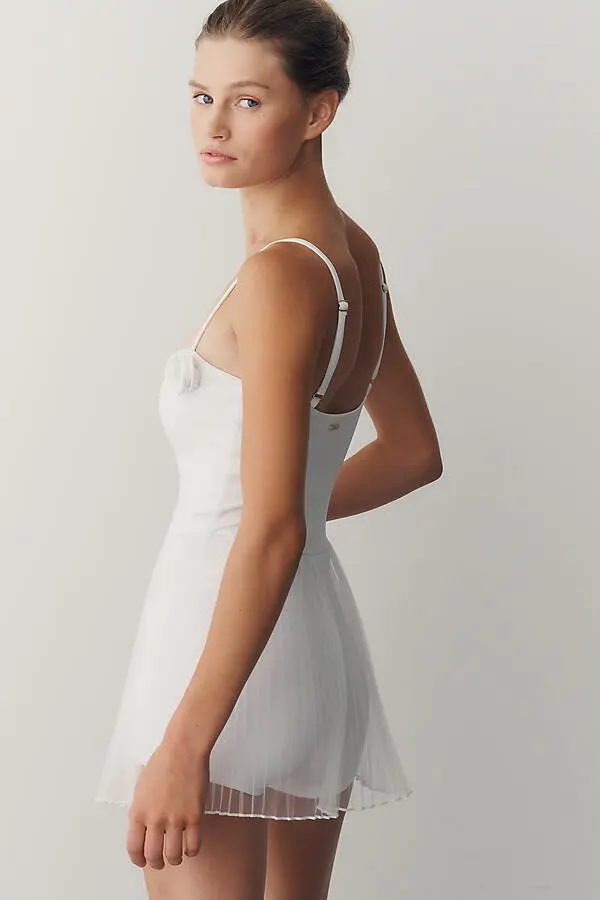 CLUB D'ANTIBES Odette Mini Dress With Rosette Detailing