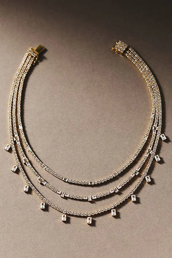Nadri Charli Triple-layer Necklace - Gold