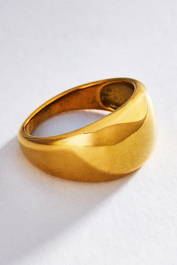 Anthropologie Clean Stack Rg - Gold