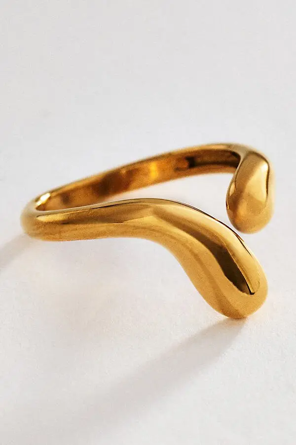 Anthropologie Open Molten Rg - Gold