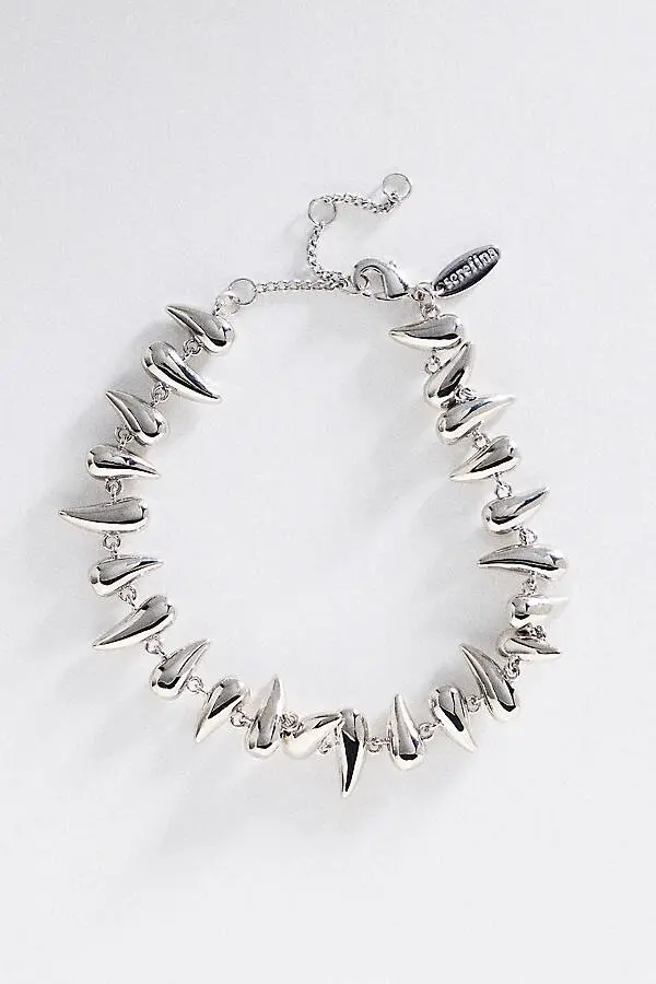 Anthropologie Molten Curve Bracelet - Silver