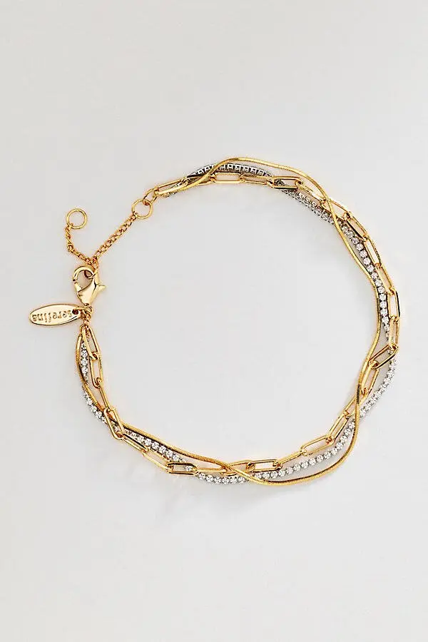 Anthropologie Fluid Layers Bracelet - Gold