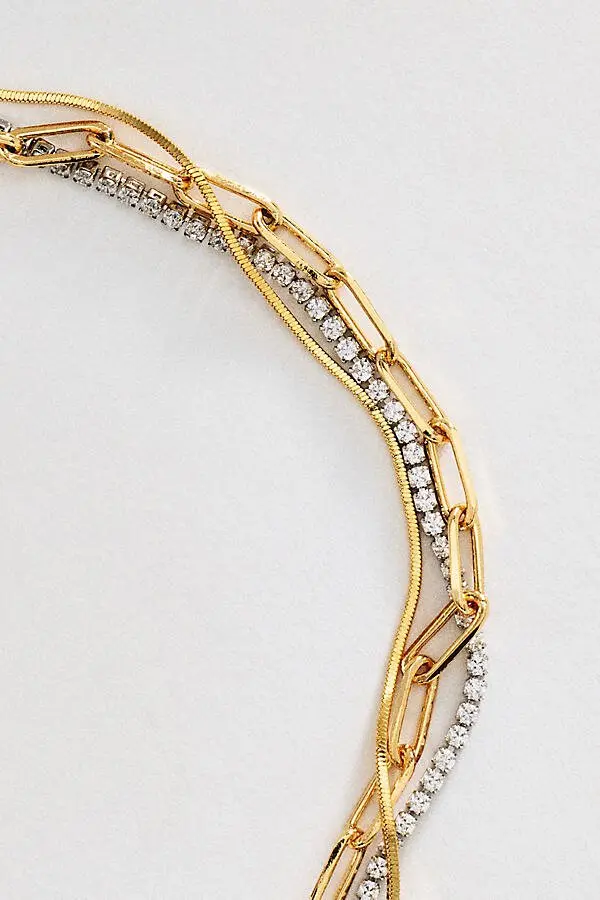 Anthropologie Fluid Layers Bracelet - Gold