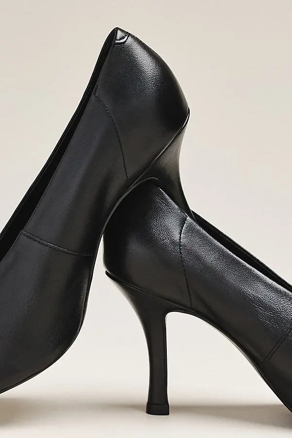 Maeve Easy Leather Pumps - Black