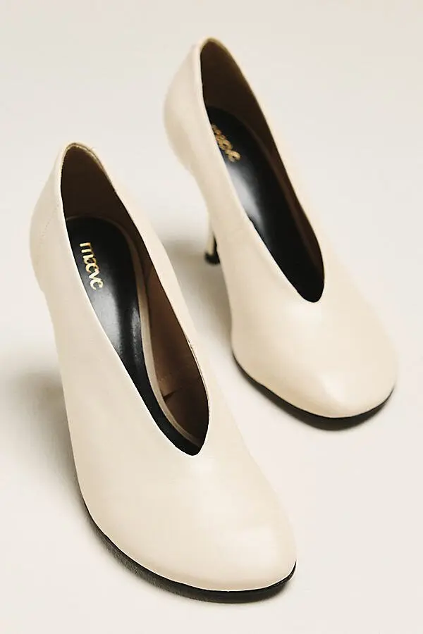 Maeve Easy Leather Pumps - Cream