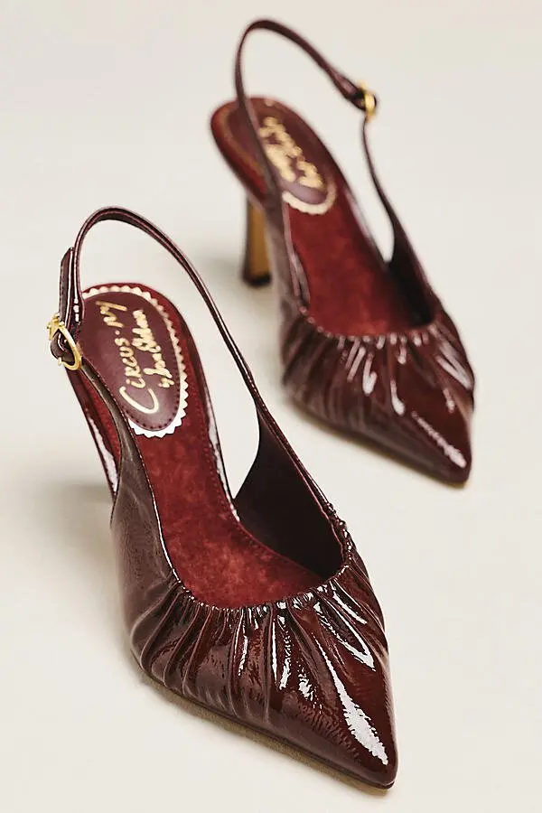 CIRCUS NY BY SAM EDELMAN Tasha Slingback Heels - Deep Pecan