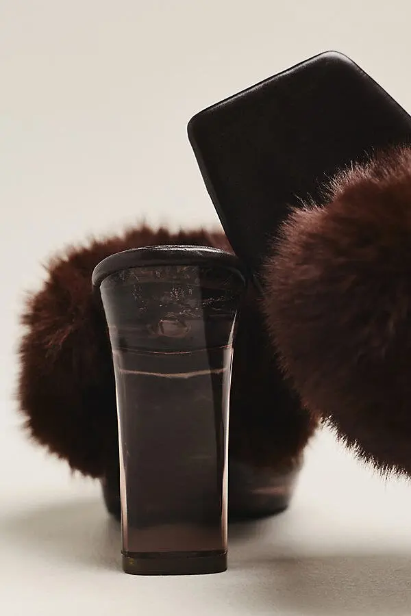 Jeffrey Campbell Delusions Faux Fur Heels
