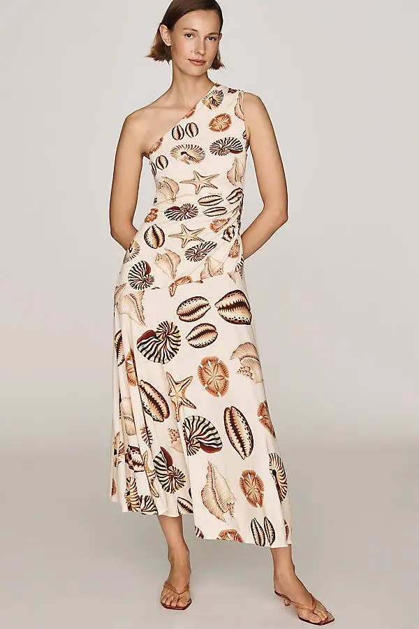 Farm Rio Mare Shells Midi Dress