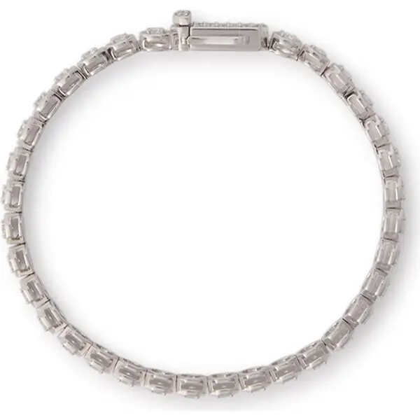 Off-White Large Hex Nut Lab Grown Diamond Bracelet