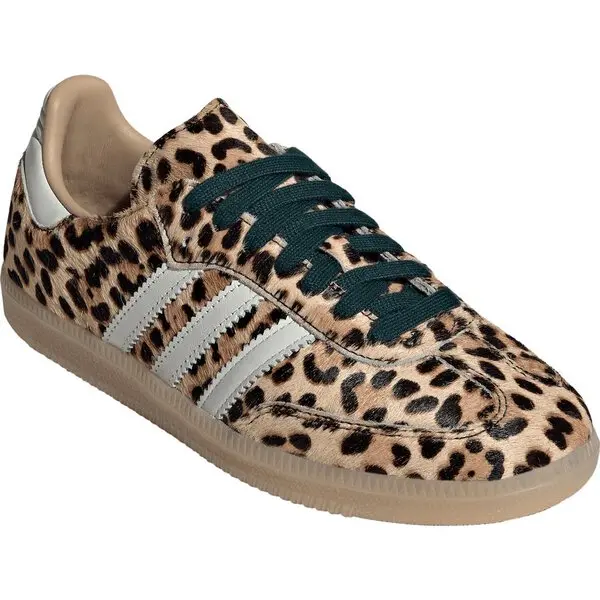 Adidas Genuine Calf Hair Samba Og Sneaker - Magic Beige/ivory/gum 3