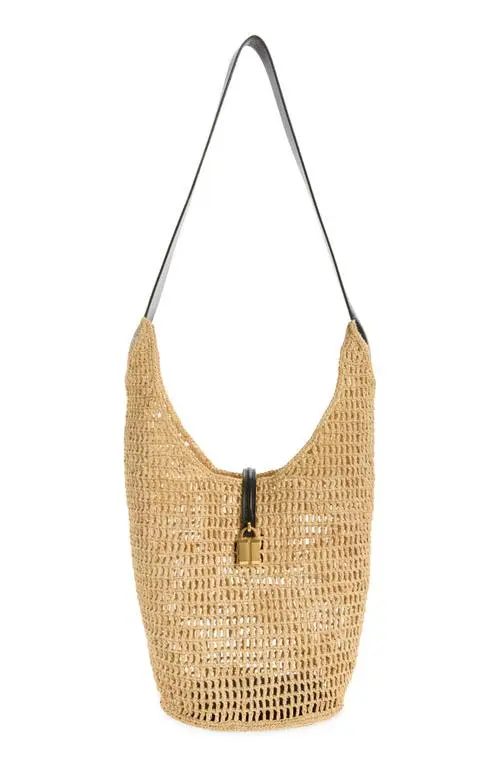 DEMELLIER The Siena Raffia Crossbody Bag - Natural/black