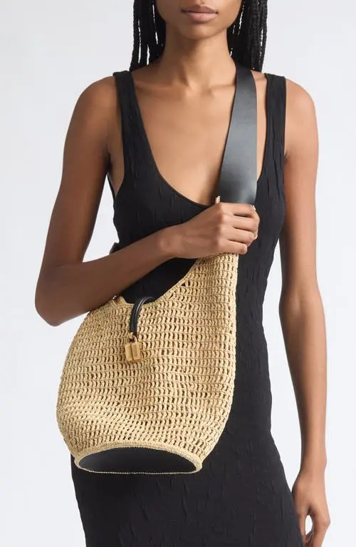DEMELLIER The Siena Raffia Crossbody Bag