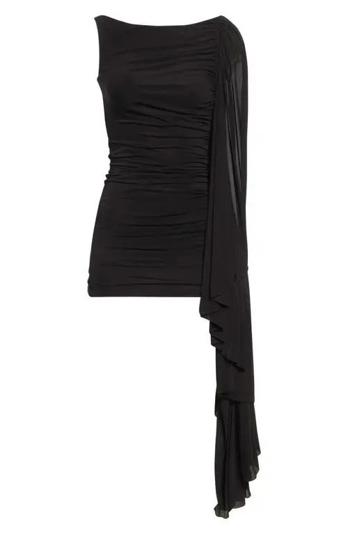 Alexander Wang Asymmetric Ruched Minidress