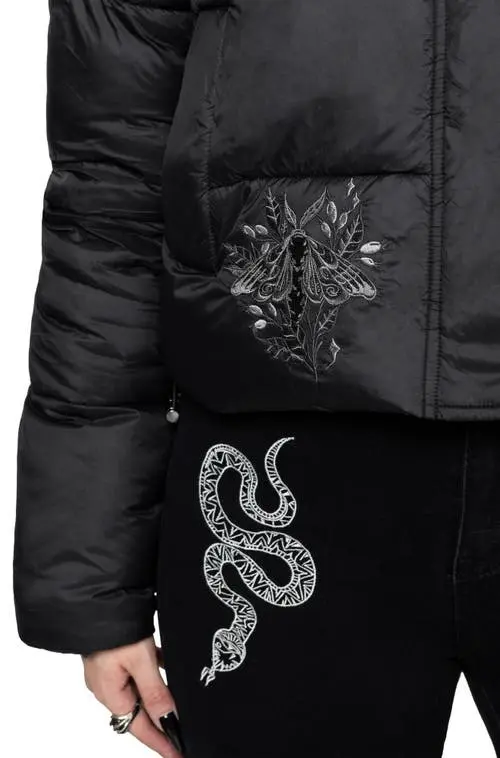 DISTURBIA Nirah Embroidered Padded Jacket